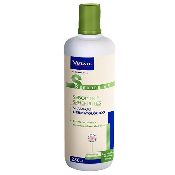 Shampoo Virbac Sebolytic Spherulites para Seborreia - 250 mL ...