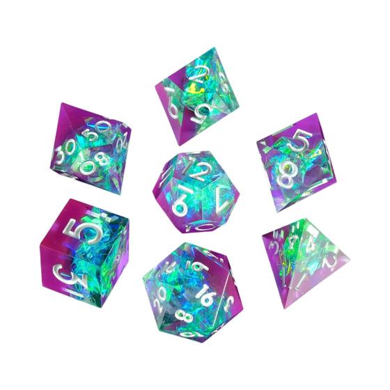 Sharp Edge DND Dice Set, Resina Dice para Dungeons and Dragons, Role ...