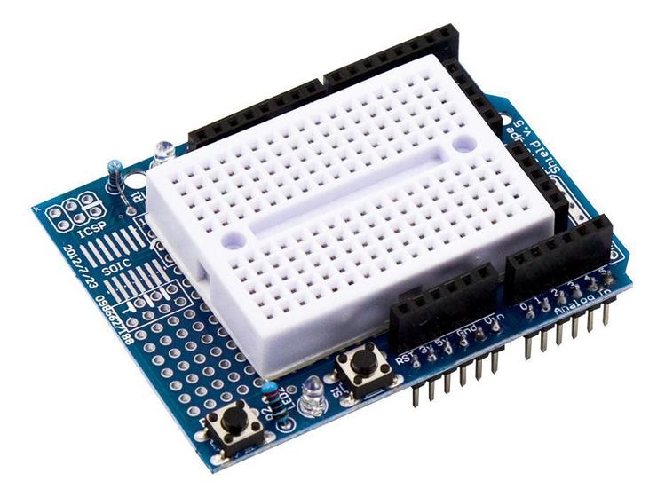 Shield Protoshield Arduino Uno Com Protoboard 170 Pontos - ACF store ...