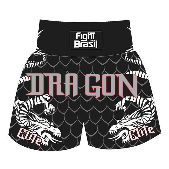 Short Calção Kick Boxing Muay Thai New Dragon Elite - Fb1853 - Fight ...