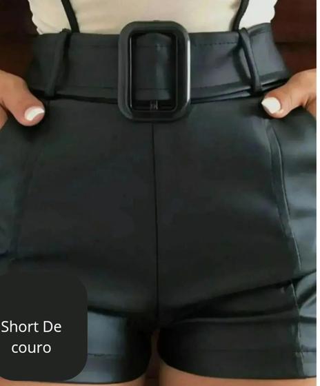 Short De couro - Prisco - Outros Moda e Acessórios - Magazine Luiza
