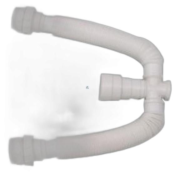 Sifao Sanfonado Delflex Multiuso Duplo Arruela Pvc - Sifão Universal ...