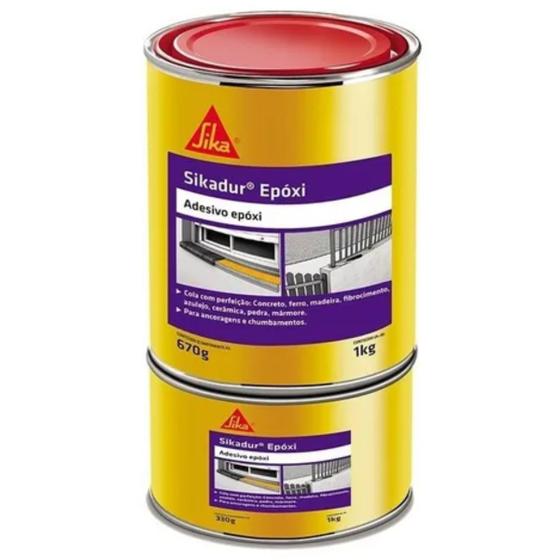 Sikadur Epóxi Adesivo Epóxi De Média Fluidez 1kg - Adesivo Epóxi ...