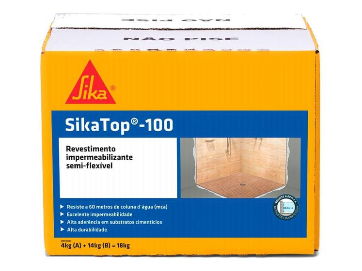 Sikatop 100 Revestimento Impermeabilizante 18kg Sika - SIKA SA ...