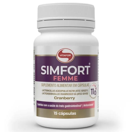 Simfort Femme (15 Caps) - Vitafor - Nutricosméticos - Magazine Luiza