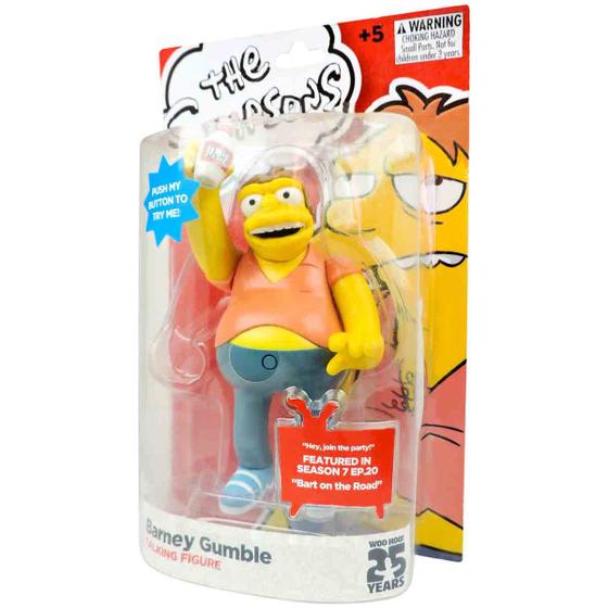 Simpsons Boneco Barney Gumble Articulado Sonoro Multikids - Bonecos ...