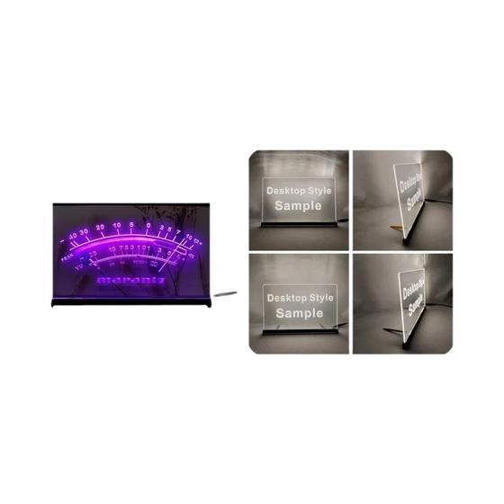 Sinal De Néon LED Com Escultura 3D Marantz Peak VU dB Arte De Parede ...