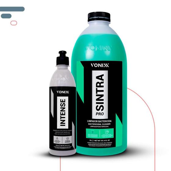 Sintra Pro Limpeza Interna 3l + Intense Revitaliza Plástico - VONIXX ...