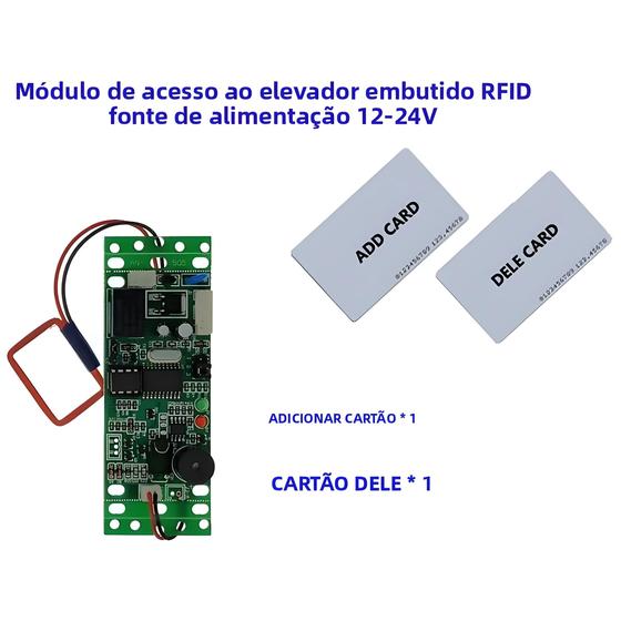 Sistema De Controle De Acesso De Porta RFID Dupla Face Com 2 Cartões ...