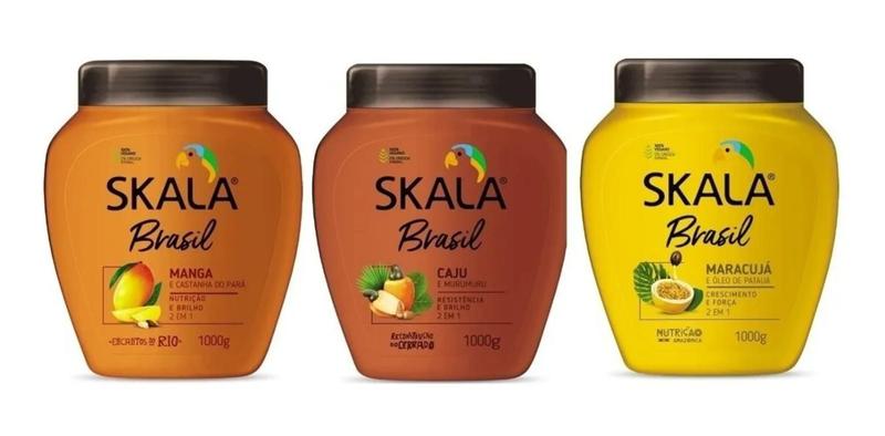 Skala Brasil Creme Cronograma Caju Maracuja E Manga 1kg - Máscara ...