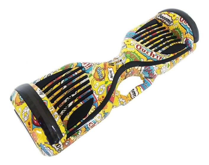 Skate Elétrico Overboard 6,5 Led Com Alça Diversão Cor Quadrinhos - IMP ...