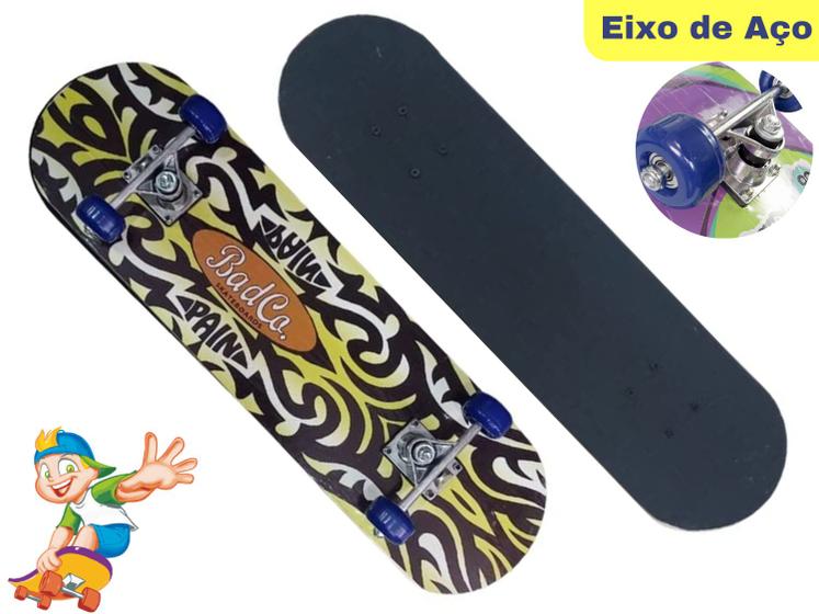 Skate Infantil Radical para Menino e Menina Iniciante Montado Completo ...