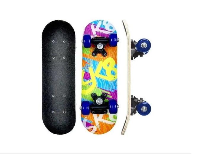 Skate Para Iniciantes Colorido Infantil Radical Jr 30 Kg - DM Radical ...