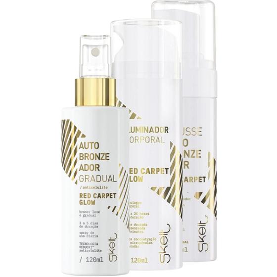 Skelt Autobronzeadores Mousse 140ml, Spray Gradual Anticelulite 120ml e ...