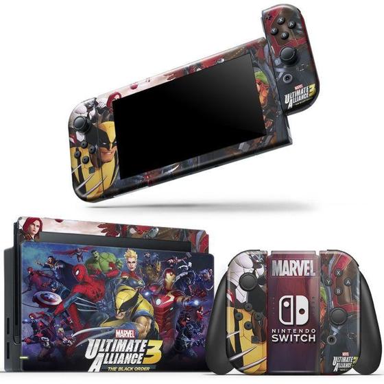 Skin Adesivo Protetor Para Nintendo Switch Avengers Marvel Ultimate ...