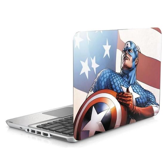 Skin Adesivo Protetor Para Notebook 15,6 Capitão América Vingadores B1 ...