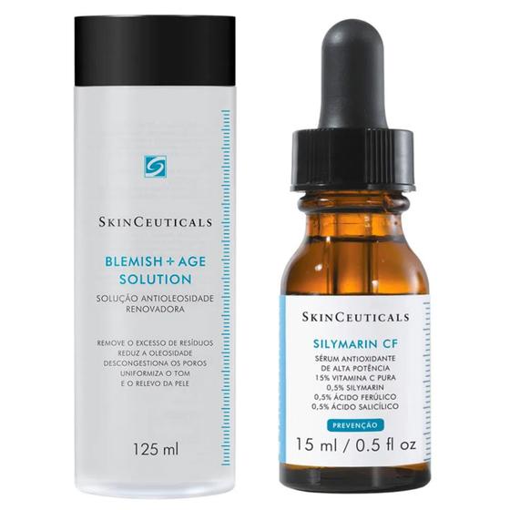 Skinceuticals Kit Tônico Facial + Sérum Antioxidante e Antioleosidade ...