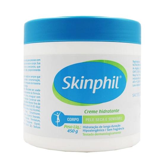 Skinphil derma creme - pele seca e sensível - 450grama - CIMED CONSUMO ...