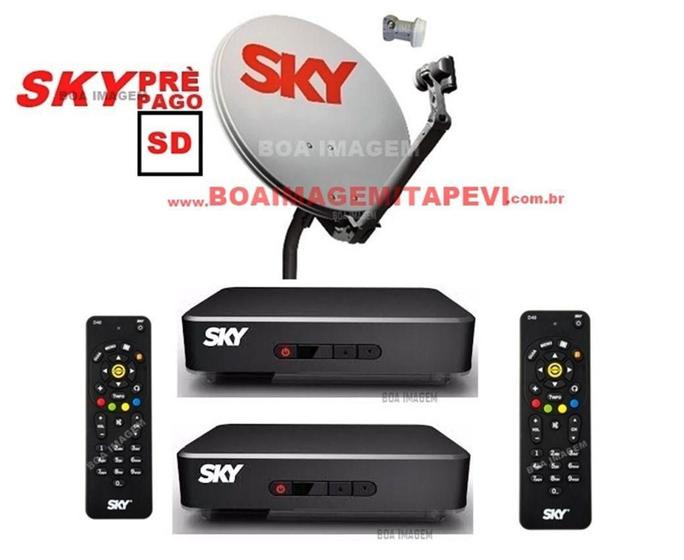 Sky Pré Pago Flex Sd com 2 Receptores - Receptor - Magazine Luiza