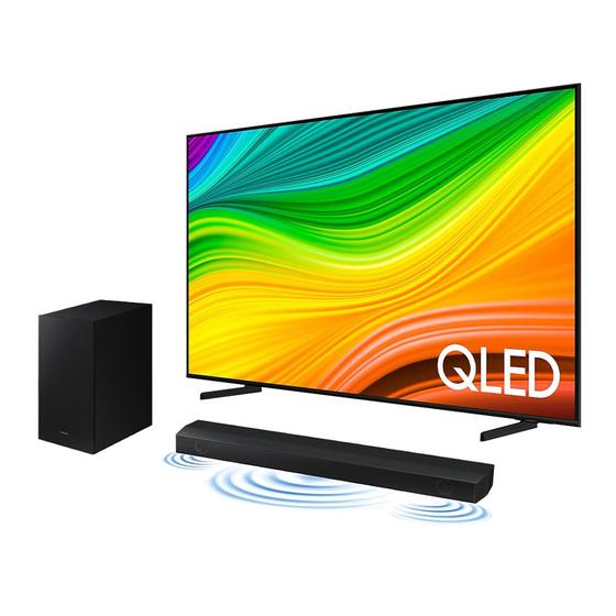 Smart Big TV 75" QLED 4K 75Q60D 2024 + Soundbar HW-B550 - Samsung ...