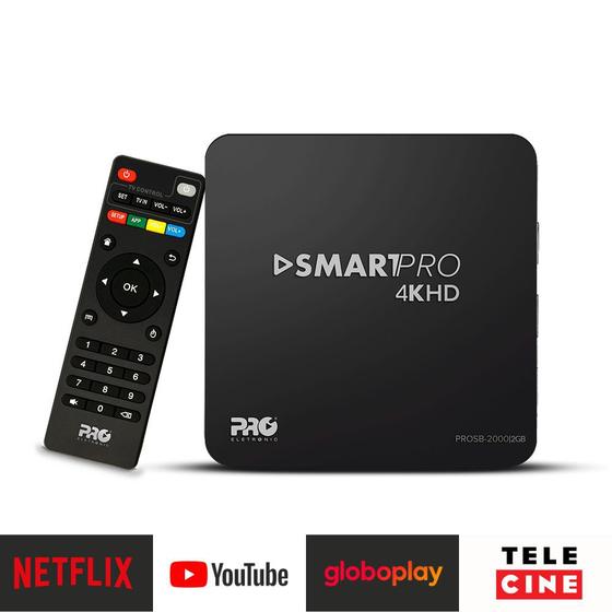 Smart Box Pro Eletronic Android TV 4K, PRO 2GB - Streaming - Magazine Luiza