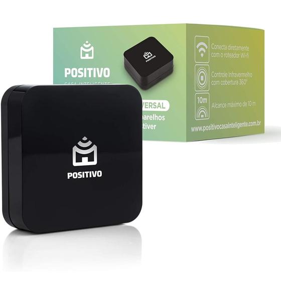 Smart Controle Universal Positivo Wi-Fi Casa Inteligente - Preto ...
