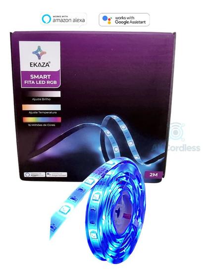 Smart Fita Led 2 Metros Rgb Wifi Ekaza Alexa e Google Home - Fita de ...