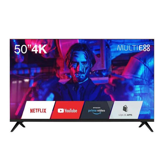 Smart Tela 50 4K UHD Multi Experience HDMI USB Wi-fi HDR10 Dolby Áudio ...