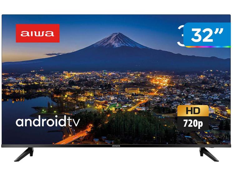 Smart TV 32” HD D-LED AIWA IPS Wi-Fi Bluetooth - Google Assistente 2 ...