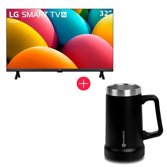 Smart TV 32" LG HD 32LR600BPSA 2024, ThinQ AI, Smart Magic, Alexa ...