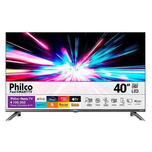 Smart TV 40 Polegadas PTV40M9GR2CGB Full HD LED Dolby Audio Roku TV ...