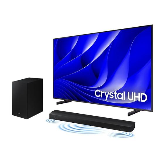 Smart TV 43" Crystal UHD 4K 43DU8000 2024 + Soundbar HW-B550 - Samsung ...