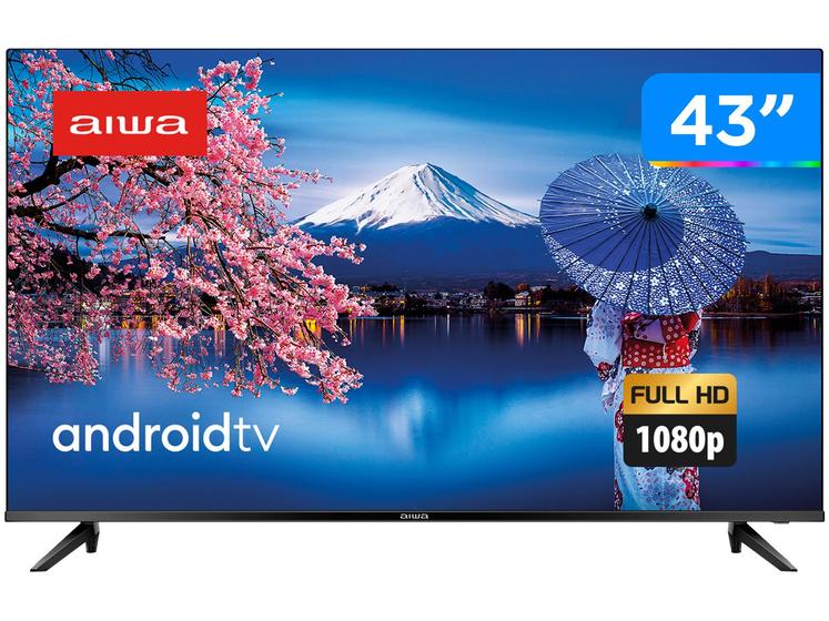 Smart TV 43” Full HD D-LED AIWA IPS Wi-Fi - Bluetooth Google Assistente 2 HDMI 2 USB - TVs ...