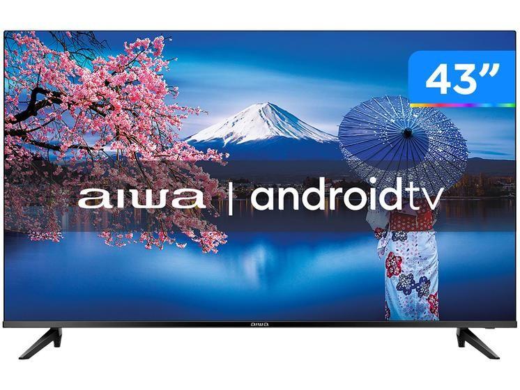 Smart TV 43” Full HD DLED AIWA IPS WiFi Bluetooth Google Assistente 2 ...
