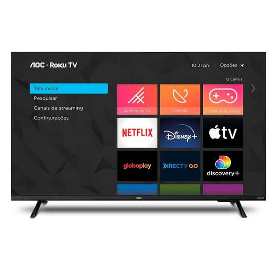Smart TV 43 Polegadas AOC LED FULL HD, 3 HDMI, 1 USB, Wi-Fi - 43S5135/78G - Smart TV - Magazine ...