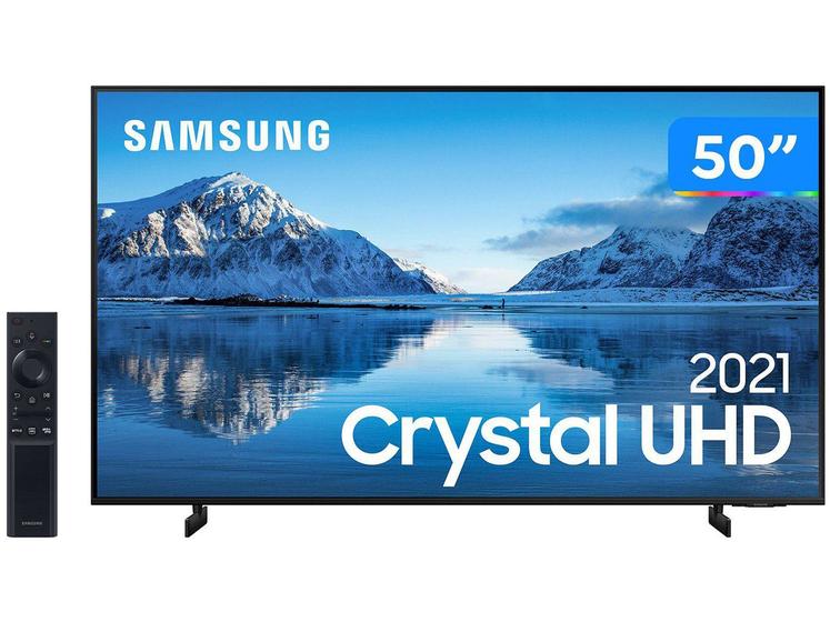 Smart TV 50” Crystal 4K Samsung 50AU8000 - Wi-Fi Bluetooth HDR Alexa ...