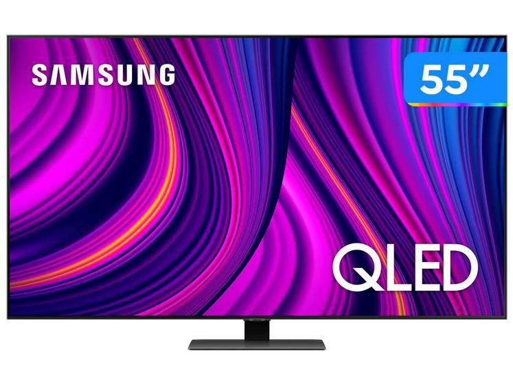 Smart TV 55” 4K QLED Samsung QN55Q80B - VA Wi-Fi Bluetooth HDR Alexa 4 ...