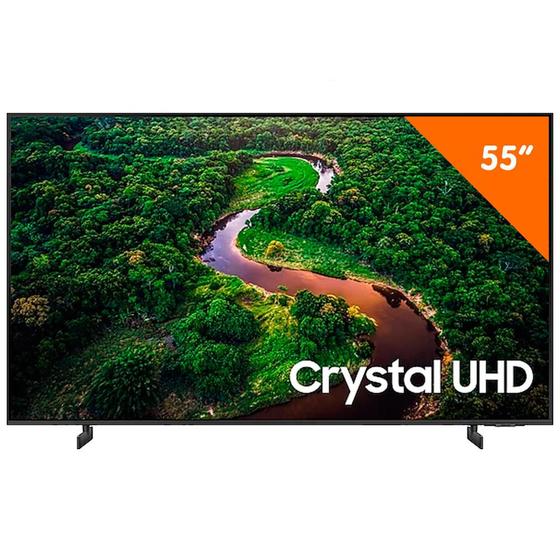 Smart TV 55 polegadas 4K Samsung Crystal UHD 4K, com Gaming Hub ...