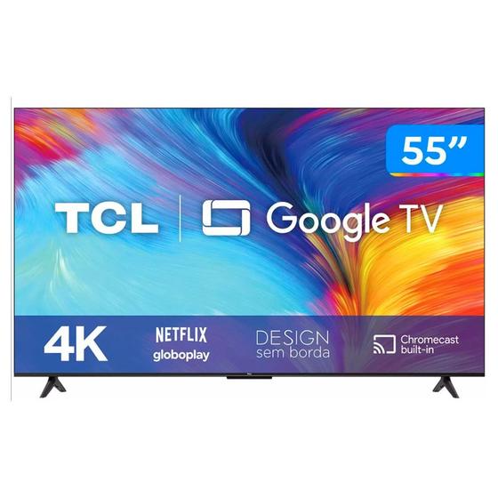 Smart TV 55 Polegadas 4K UHD HDR Google TV com Borda Infinita 55P635 ...