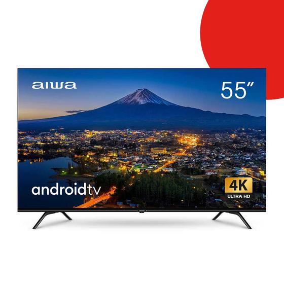 Smart TV 55 Polegadas Aiwa Andr 4k Borda Ultrafina Dolby Vision e Atmos ...