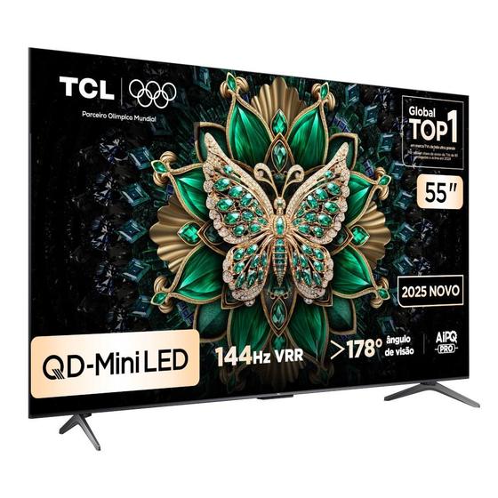 Smart TV 55" TCL 55C6KS QLED Mini LED 4K UHD Google TV, DOLBY VISION IQ ...