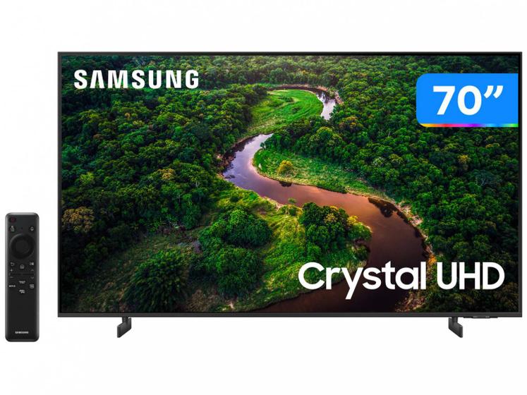 Smart TV 70” UHD 4K LED Crystal Samsung 70CU8000 - Wi-Fi Bluetooth ...