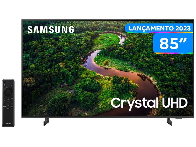 Smart TV 85” UHD 4K LED Crystal Samsung 85CU8000 - Lançamento 2023 Wi ...