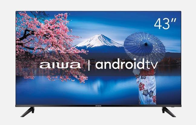 Smart TV AIWA 43 Android Full HD Borda Ultrafina HDR10 Dolby Áudio AWS-TV-43-BL-02-A - TVs ...