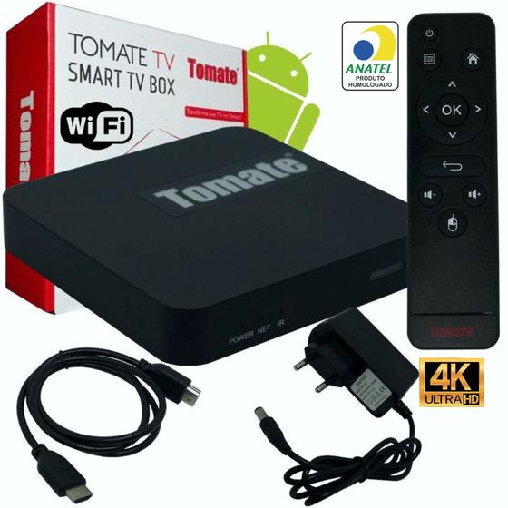 Smart Tv Box Streaming Android Tv 4k Para Netflix, Youtube E Amazon ...
