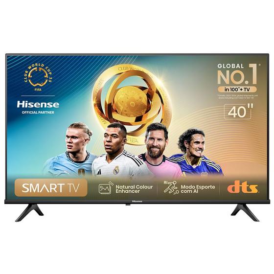 Smart TV Hisense Full HD DLED 40" Polegadas 40A4N com Sleep Timer ...