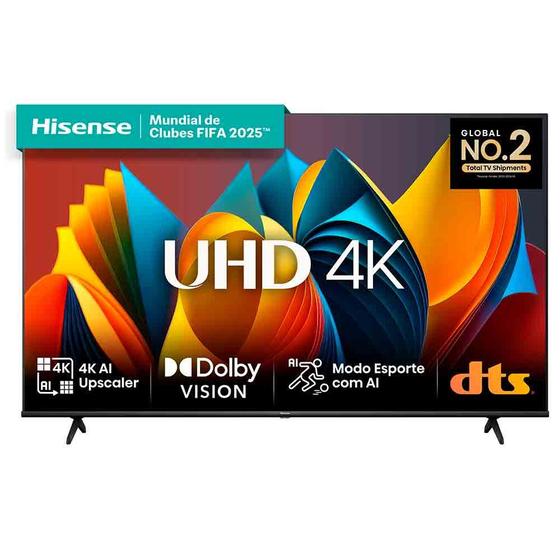 Smart TV Hisense UHD 4K DLED 65" Polegadas 65A6K com Sleep Timer, Entrada HDMI e Wi-Fi - TVs ...