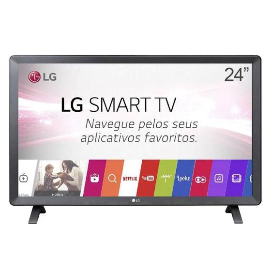 Smart TV LED 24" Monitor LG 24TL520S, Wi-Fi, WebOS 3.5, DTV Machine ...