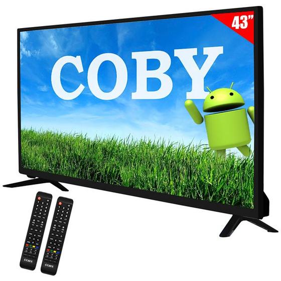 Smart TV LED 43" Coby CY3359-43SMS-BR Full HD Android Wi-Fi com ...