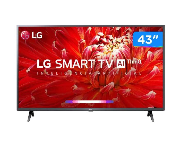 Smart TV LED 43' FULL HD LG 43LM631C0SB - IA LG ThinQ, Wifi - Smart TV - Magazine Luiza